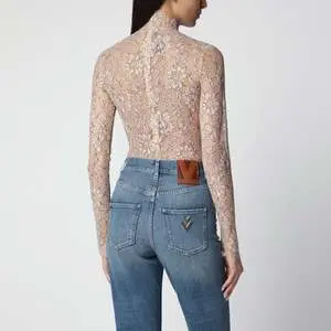 Valentino Garavani Rebrodé Lace Bodysuit - Black
