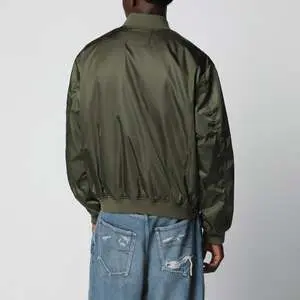 Balenciaga Khaki Nylon Zip-up Jacket