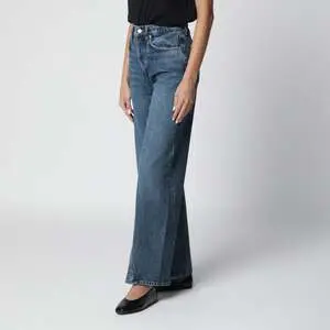 ANINE BING Wide-leg Jeans With Curved Front Seams