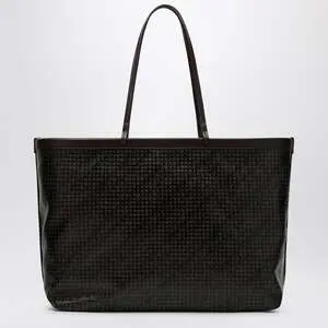 Balenciaga Select Large Tote In Coated Canvas - Black
