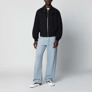 Bottega Veneta Zip-up Jacket With Intrecciato Collar