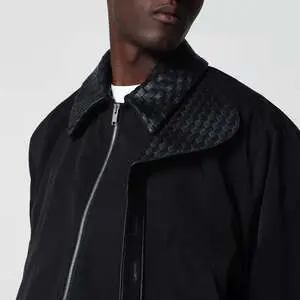 Bottega Veneta Zip-up Jacket With Intrecciato Collar