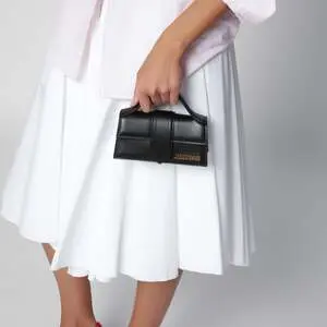 Jacquemus Bambino Small Leather Shoulder Bag - Black