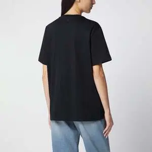 AMI Paris Cotton T-shirt With De Coeur Embroidery