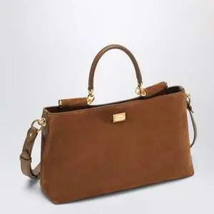 Dolce & Gabbana Medium Vittoria Suede Top Handle Bag