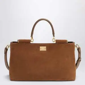 Dolce & Gabbana Medium Vittoria Suede Top Handle Bag