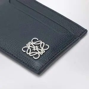 Loewe Navy Leather Anagram Card Holder