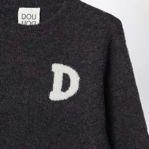 DOUUOD Ebony Bouclé Knit Sweater
