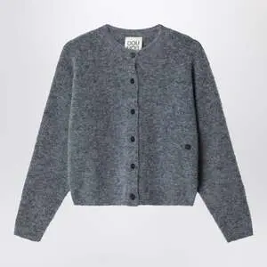 DOUUOD Mélange Alpaca-blend Cardigan - Grey
