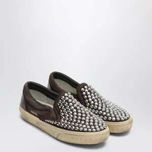 GOLDEN GOOSE Suede Slip-on Shoes With Studs