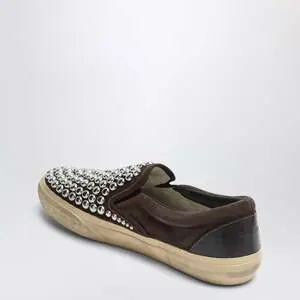 GOLDEN GOOSE Suede Slip-on Shoes With Studs