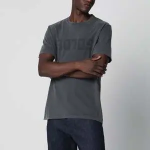 GOLDEN GOOSE Anthracite Vintage-effect T-shirt