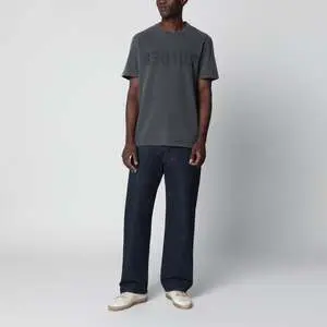 GOLDEN GOOSE Anthracite Vintage-effect T-shirt