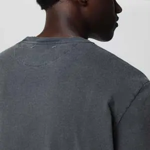 GOLDEN GOOSE Anthracite Vintage-effect T-shirt
