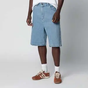Carhartt Work In Progress Brandon Denim Shorts In Blue Stone Bleached