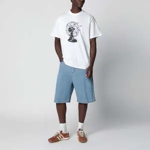 Carhartt Work In Progress Brandon Denim Shorts In Blue Stone Bleached
