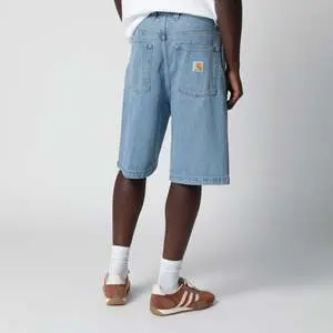 Carhartt Work In Progress Brandon Denim Shorts In Blue Stone Bleached