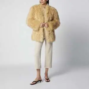 Isabel Marant Étoile Pale Long-haired Faux Fur Coat - Yellow