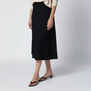 Max Mara Flared Midi Skirt In Viscose Crêpe