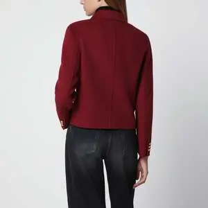 Max Mara Jacket In Ruby Wool And Cashmere