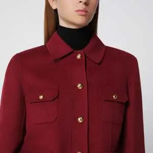 Max Mara Jacket In Ruby Wool And Cashmere