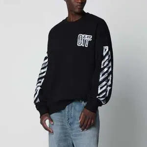 OFF-WHITE™ Motion Arrow Skate Cotton Sweatshirt - Black