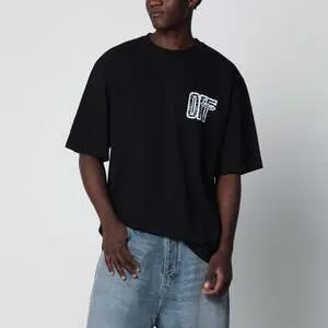 OFF-WHITE™ Motion Arrow Logo T-shirt In Cotton - Black