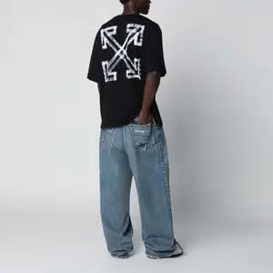 OFF-WHITE™ Motion Arrow Logo T-shirt In Cotton