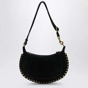 Isabel Marant Étoile Oskan Moon Shoulder Bag In Suede - Black