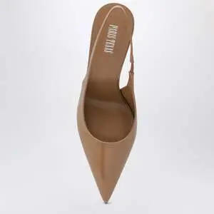 Paris Texas Patent Leather Lidia Slingback Pumps - Beige