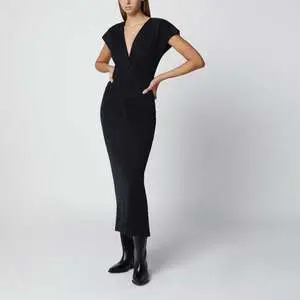 Isabel Marant Étoile Nadra Wrap Dress In Jersey - Black