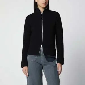MAISON MARGIELA Wool-blend Zip Cardigan - Black