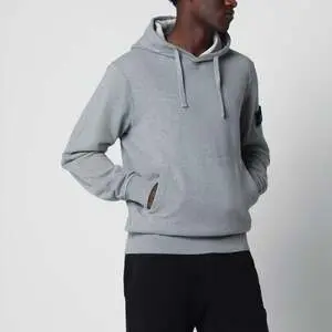 Stone Island Stone Island Cotton Hoodie With Kangaroo Pocket Grey