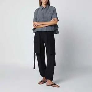 Loewe Trapeze Checked Shirt In Technical Cotton