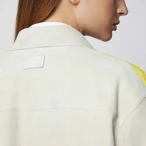 Loewe Light Suede Jacket With Contrasting Inserts
