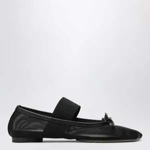 MAISON MARGIELA Numeric Anatomic Ballerina Flats In Nylon And Leather - Black
