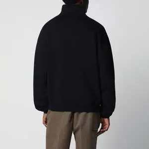 Jacquemus Zip-neck Sweatshirt With Gros Grain Logo