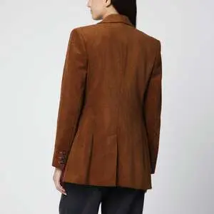 Isabel Marant Étoile Caramel Double-breasted Corduroy Jacket