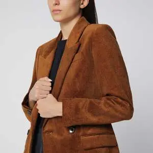 Isabel Marant Étoile Caramel Double-breasted Corduroy Jacket