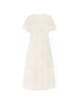 NEEDLE & THREAD Gianna Ankle Gown - Neutrals