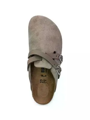 BIRKENSTOCK Suede Crossover Strap Sandals