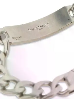 MAISON MARGIELA Maillons Plaque-detail Bracelet - Silver