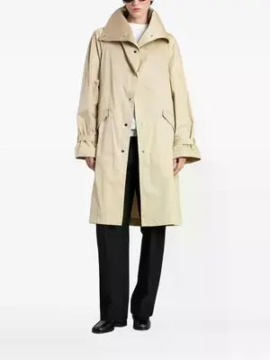 TOTEME Buckled-cuff High-neck Coat - Neutrals