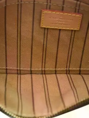 LOUIS VUITTON 2019 Monogram Neverfull Mm Pouch Clutch Bag
