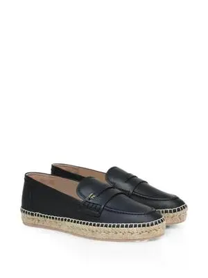 GIANVITO ROSSI Lido Leather Espadrilles