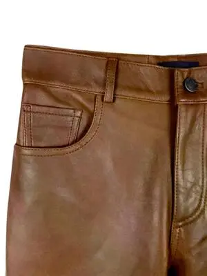 HAIKURE Flora Leather Flared Trousers