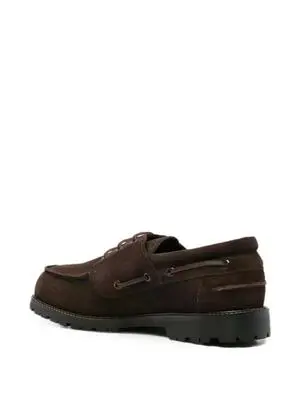 Studio Nicholson Suede Lace-up Boat Shoes