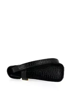 Saint Laurent Manhattan Croc-embossed Shoulder Bag