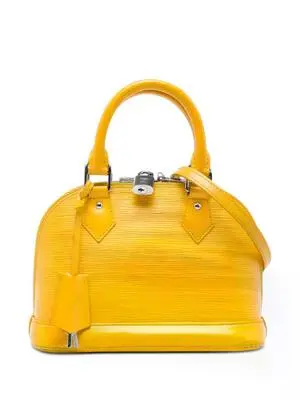 LOUIS VUITTON 2013 Epi Alma Bb Satchel - Yellow