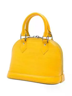 LOUIS VUITTON 2013 Epi Alma Bb Satchel - Yellow